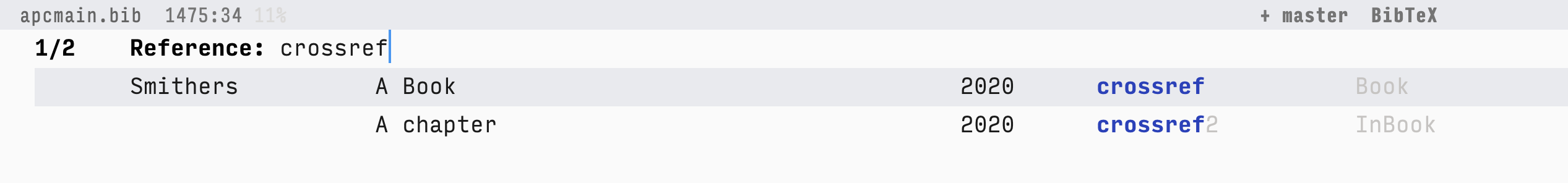 Display inherited values (via `crossref`) · Issue #545 · emacs-citar/citar · GitHub