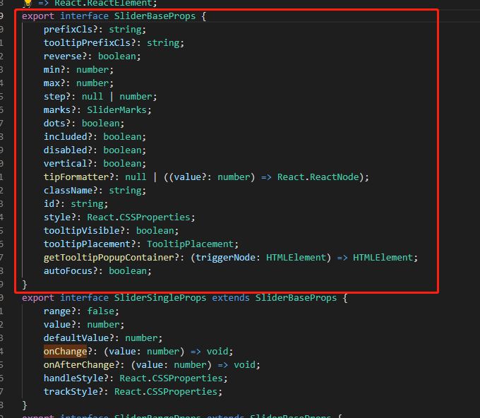 ProFormSlider fieldProps属性类型引用错误🐛[BUG] · Issue #1796 · ant-design/pro-components · GitHub