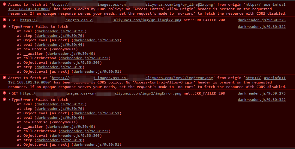 [Bug] enableDark img CORS · Issue #7272 · darkreader/darkreader · GitHub