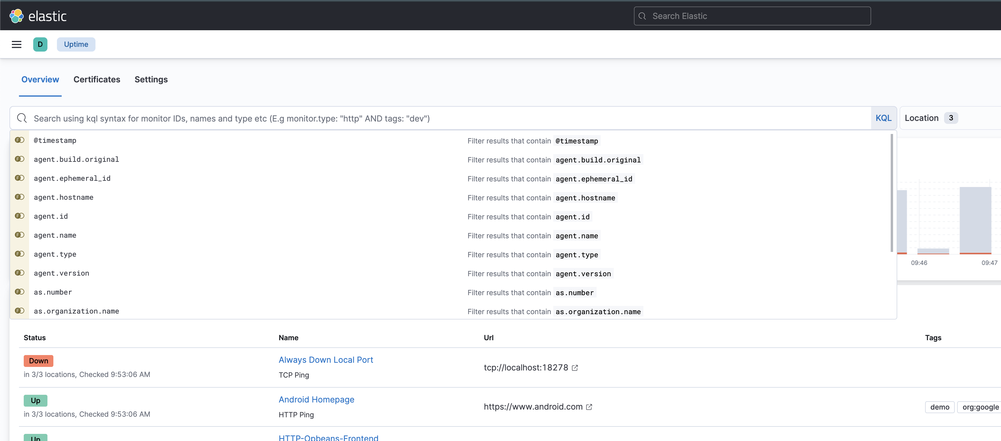 [Uptime] Migrate uptime query bar to use global query bar · Issue ...