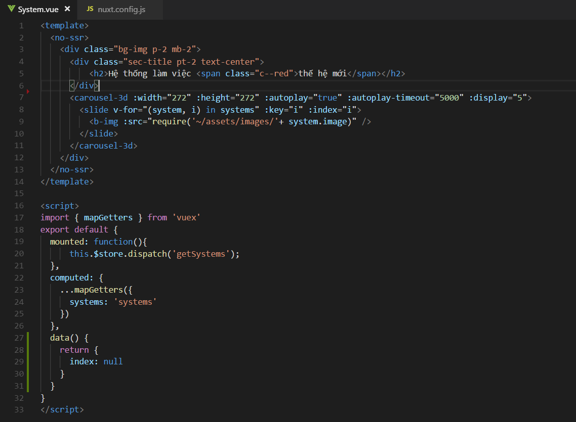 Err show one after loop in nuxtjs! · Issue #85 · Wlada/vue-carousel-3d · GitHub