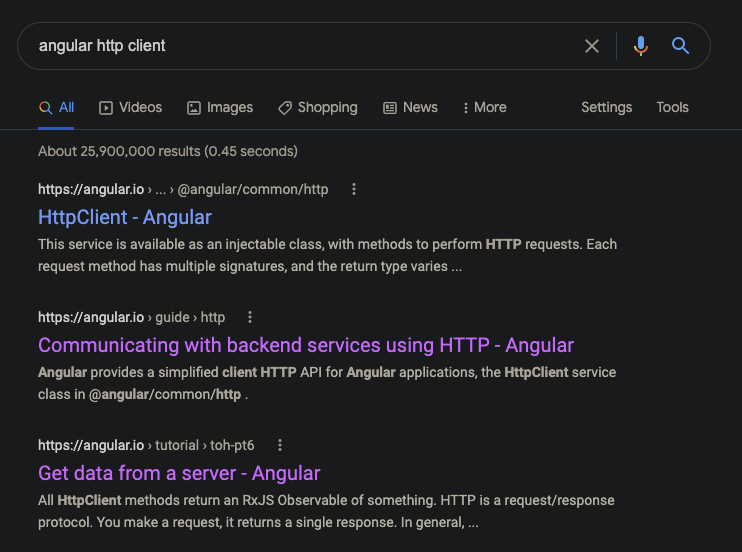 On angular http client search title is wrong in results · Issue #33858 · angular/angular · GitHub