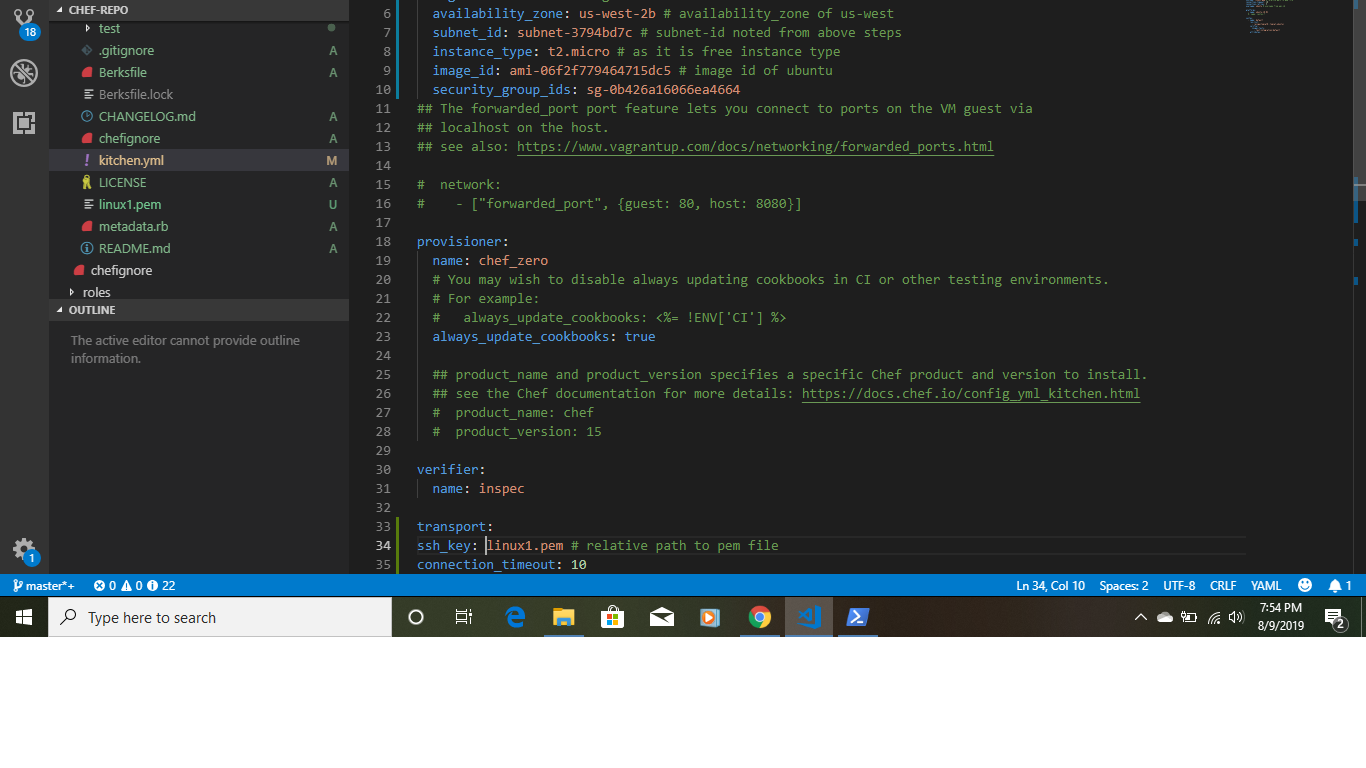 While Running Chef Kitchen With Ec2 Driver · Issue 572 · Qt Devops Devopsissues · Github