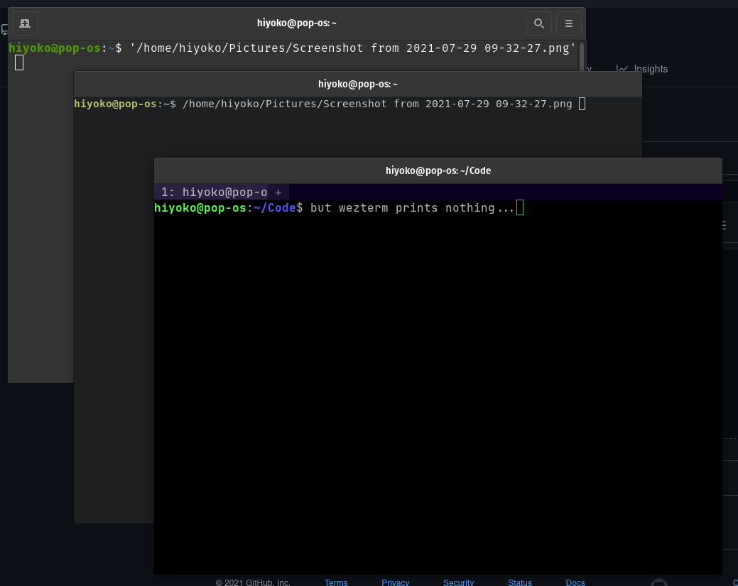 Wezterm should print out path of file/directory dropped onto window · Issue #1018 · wezterm ...
