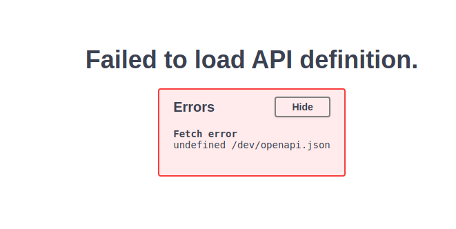 Failed to open the swagger documentation after hosting it on AWS ... Failed to open the swagger documentation after hosting it on AWS ...