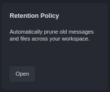 Retention Policy · Issue #29619 · RocketChat/Rocket.Chat · GitHub