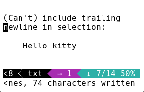 Can't select trailing newline · Issue #4724 · kovidgoyal/kitty · GitHub
