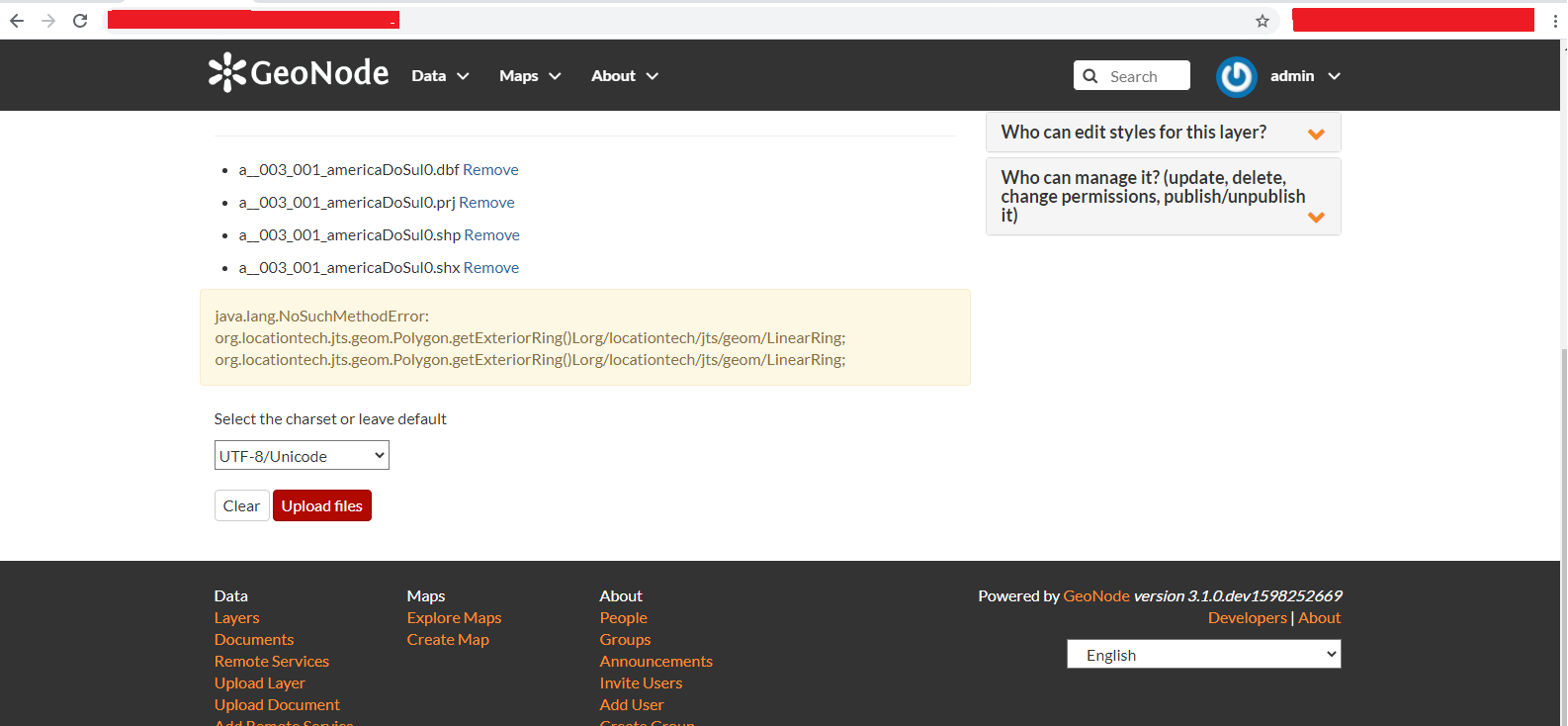 Geonode Add New Vector Layer Error: java.lang.NoSuchMethodError: org.locationtech.jts.geom ...