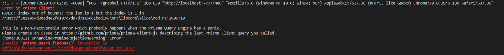 Prisma client panics when unique constraints are violated · Issue #593 · prisma/prisma-client-js ...