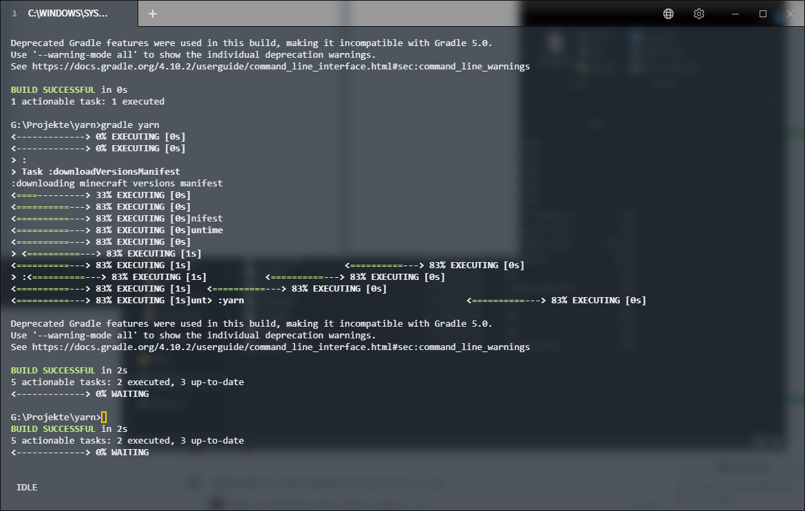 output unknown symbols when executing Gradle tasks · Issue #502 · Eugeny/tabby · GitHub