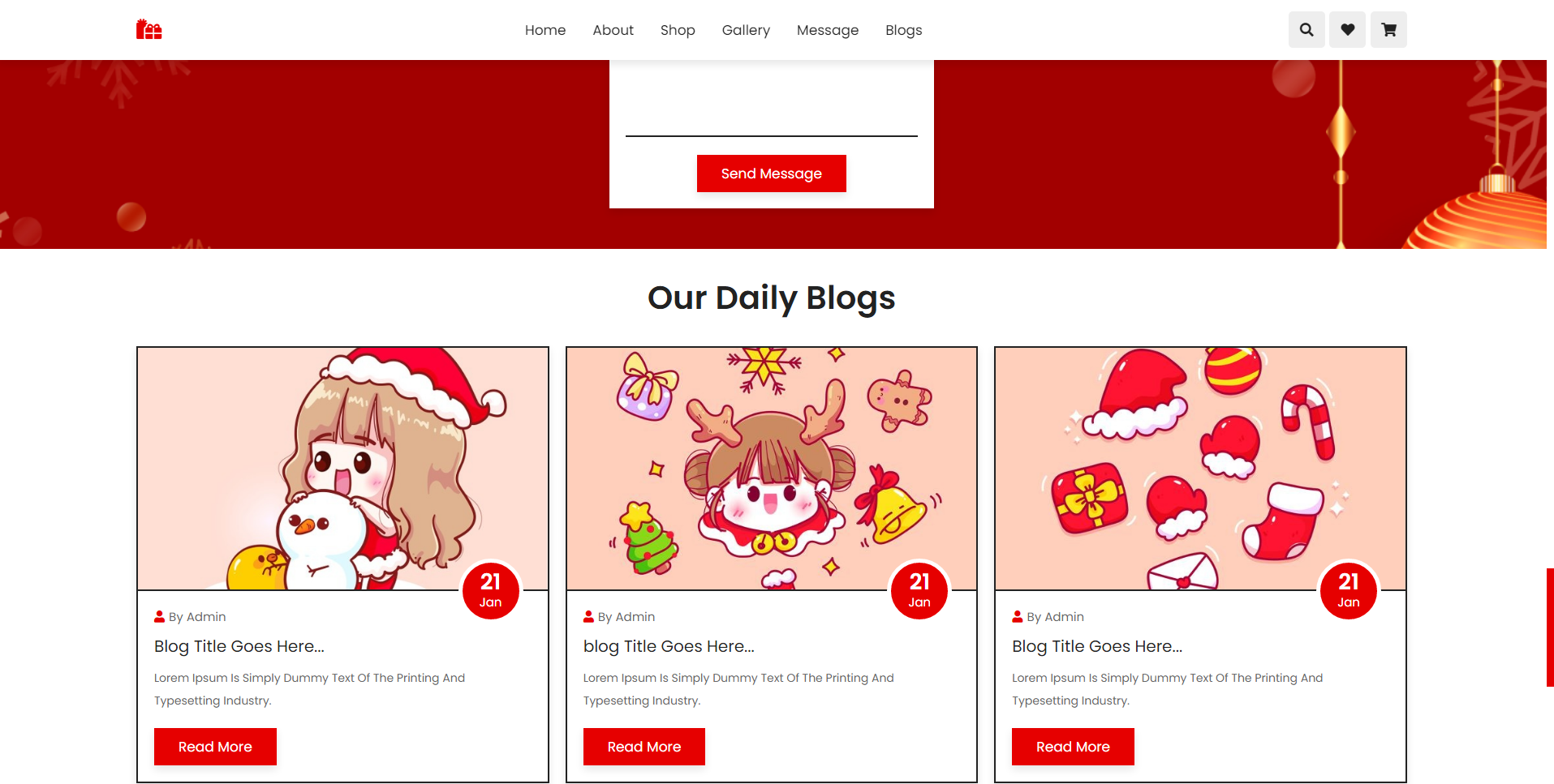 GitHub - NerdAutodidata/css-christmas-website: Site responsivo de Natal ...