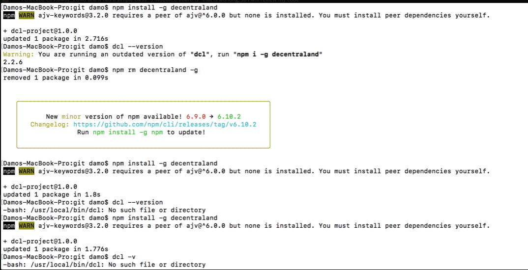 CLI installation issues · Issue #464 · decentraland/cli · GitHub