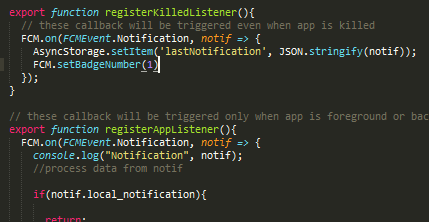 Remote with data notification not displaying badge number · Issue #729 · evollu/react-native-fcm ...