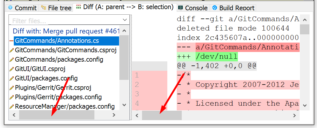 Shift+MouseWheel should scroll horizontally · Issue #4619 · gitextensions/gitextensions · GitHub