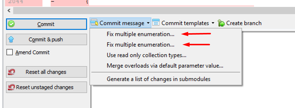 Commit message drop down issues · Issue #4698 · gitextensions/gitextensions · GitHub