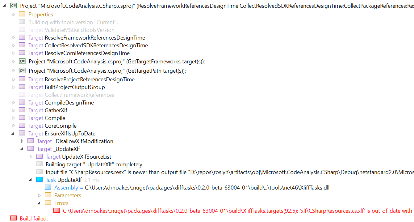 Design-Time Target Failure Causing Loading Errors · Issue #5653 · dotnet/project-system · GitHub