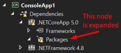 Invalid package in non-active TFM can cause packages subtree to be empty · Issue #6311 · dotnet ...