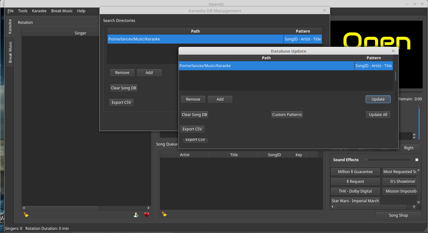 Updating Remote DB multiple progress windows. · Issue #123 · OpenKJ/OpenKJ · GitHub