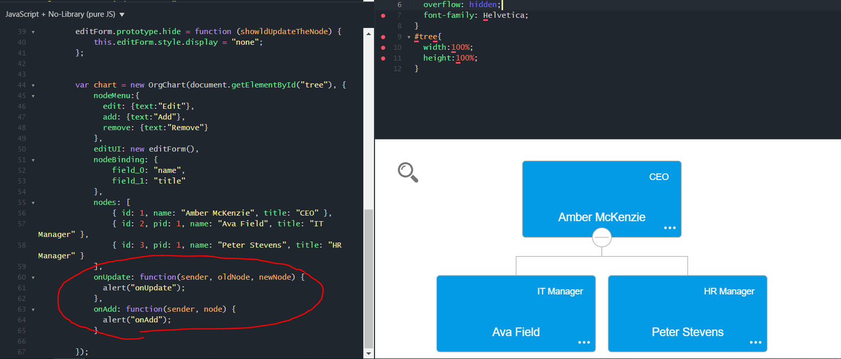 Uncaught Referenceerror That Is Not Defined At Orgchartupdate · Issue