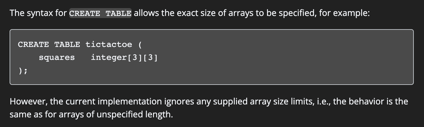 Is There Array Size Support · Issue 781 · Piccolo Orm Piccolo · Github
