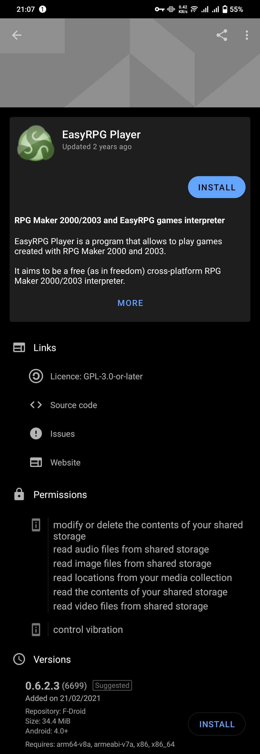 Screenshots for F-Droid · Issue #2462 · EasyRPG/Player · GitHub