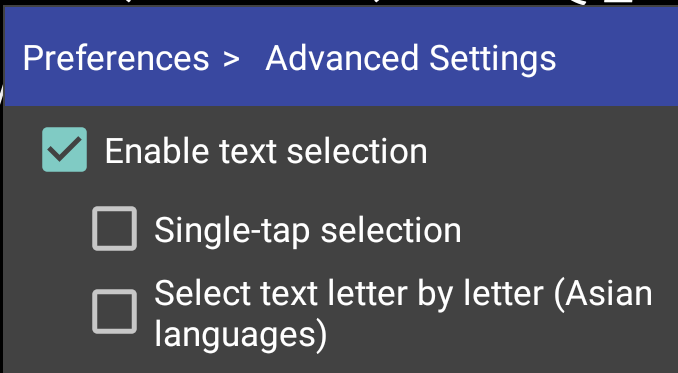 Inability to select text - no response to long tap · Issue #1084 · foobnix/LibreraReader · GitHub