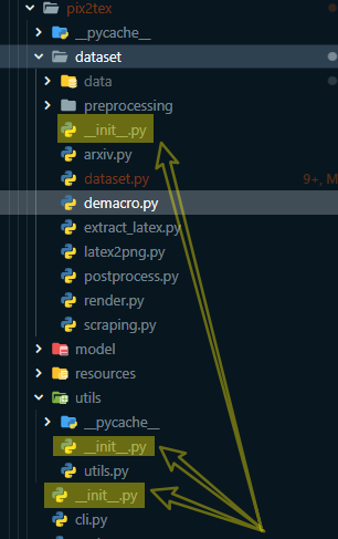 question】`No module named 'pix2tex'` when I execute `dataset.py`, how ...