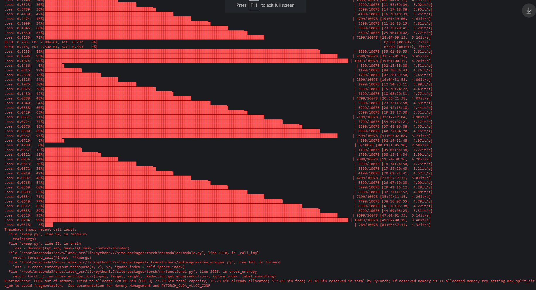 The result of retraining is not good · Issue #147 · lukas-blecher/LaTeX-OCR · GitHub