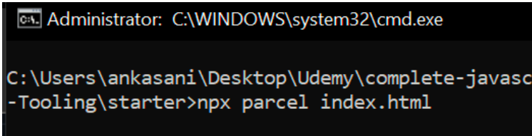 Running the command 'npx parcel index.html' gets hanged without any error · Issue #7548 · parcel ...