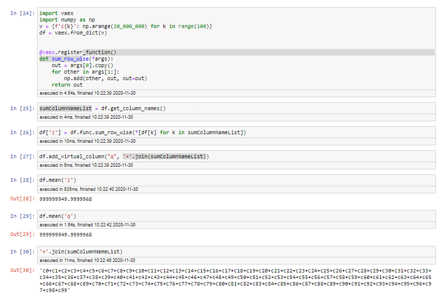 How to sum row-wise? · Issue #1082 · vaexio/vaex · GitHub