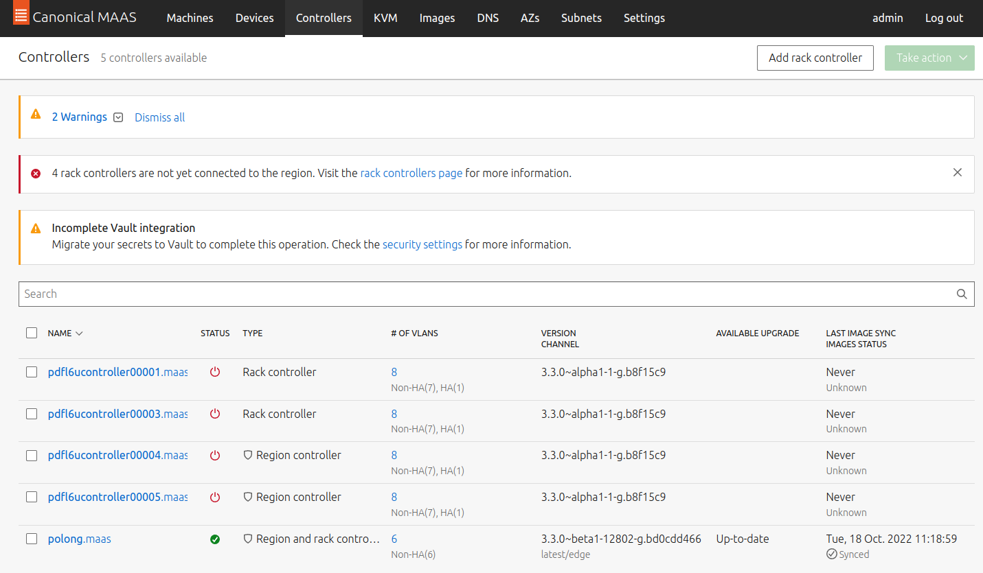 feat: Integrate Vault status into UI by ndv99 · Pull Request #4479 · canonical/maas-ui · GitHub