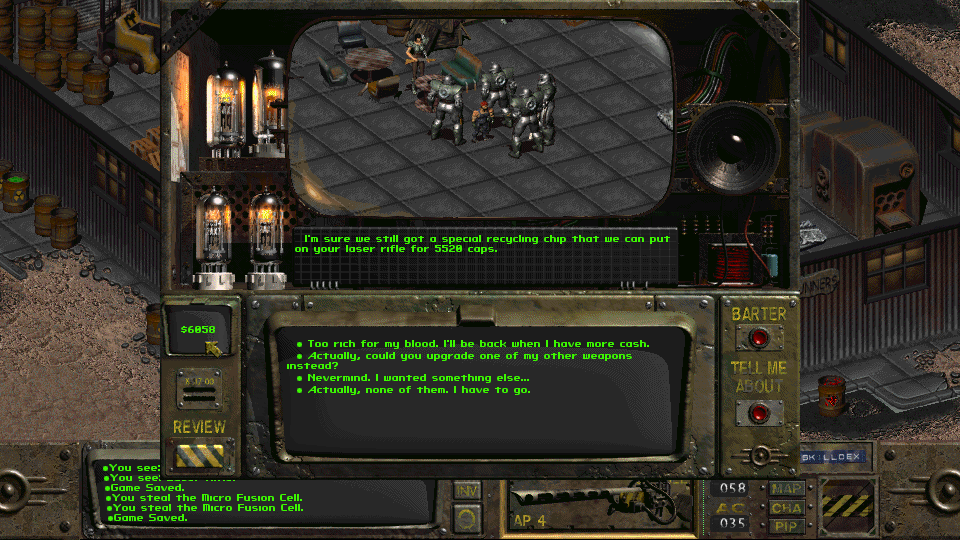 Laser Rifle upgrade cost at Gun Runners doesn't work · Issue #168 · rotators/Fo1in2 · GitHub