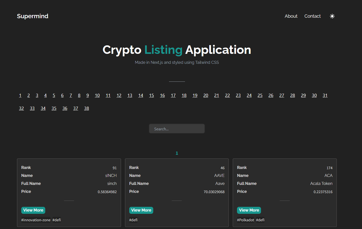 GitHub - SanyamPunia/Crypto-Listing-Application