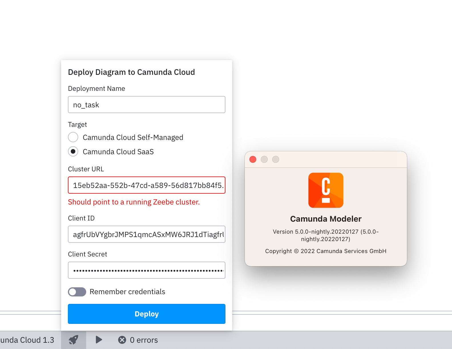 Support deploy diagram to alternative Camunda Cloud SaaS environments · Issue #2636 · camunda ...