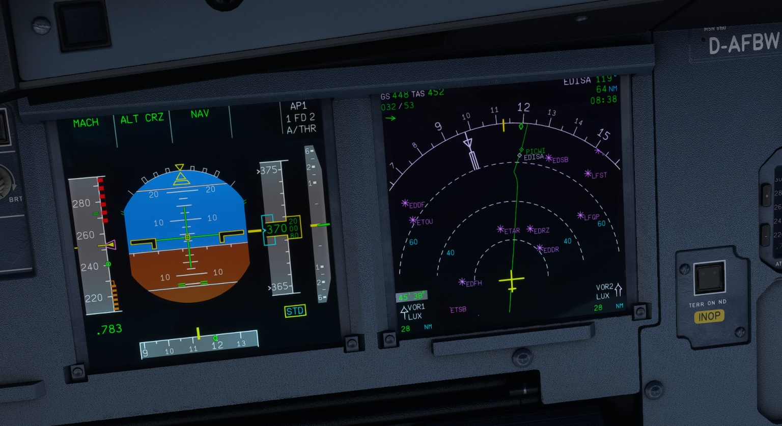Route drawing glitch on ND · Issue #8193 · flybywiresim/aircraft · GitHub