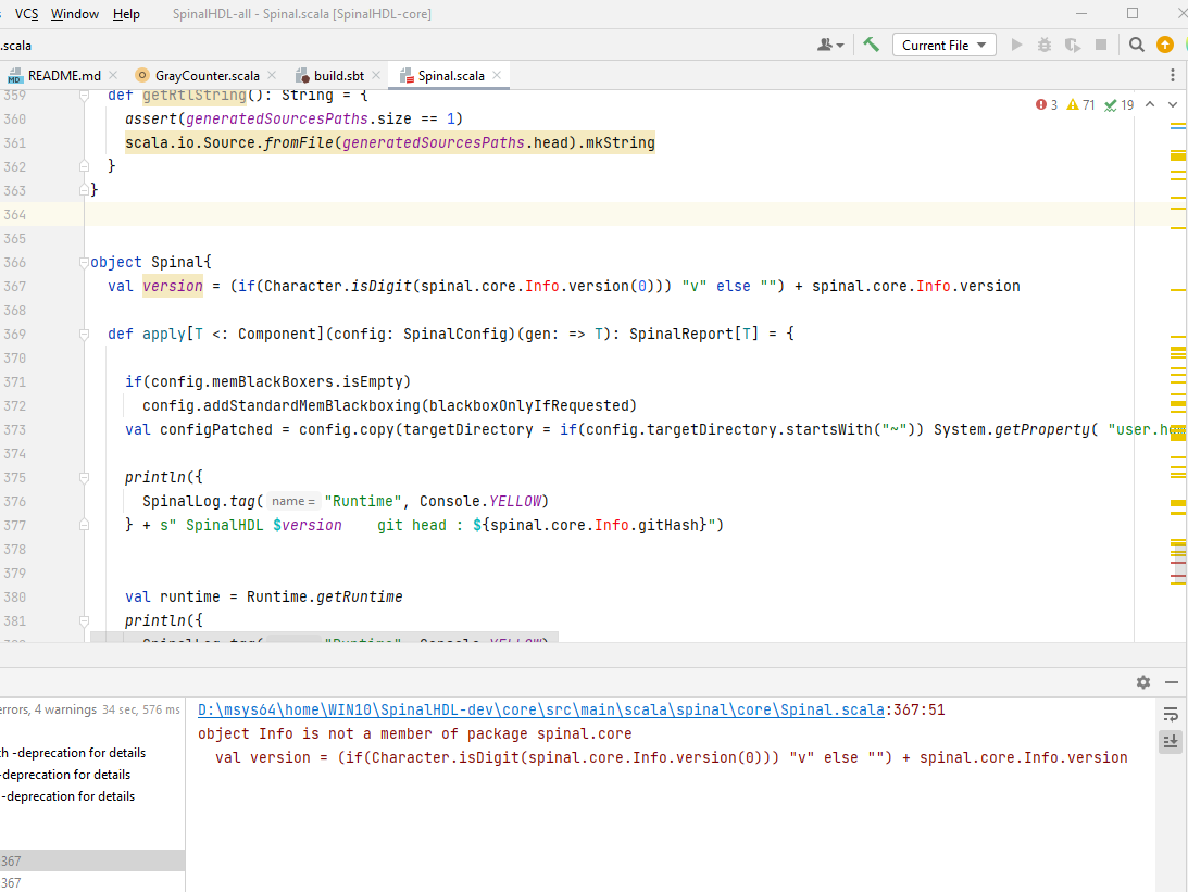 Idea Compile Failed · Issue 934 · Spinalhdl Spinalhdl · Github