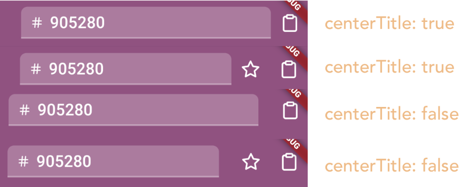 Appbar Bug With Centertitletrue With Multiple Actions · Issue 40802 · Flutterflutter · Github