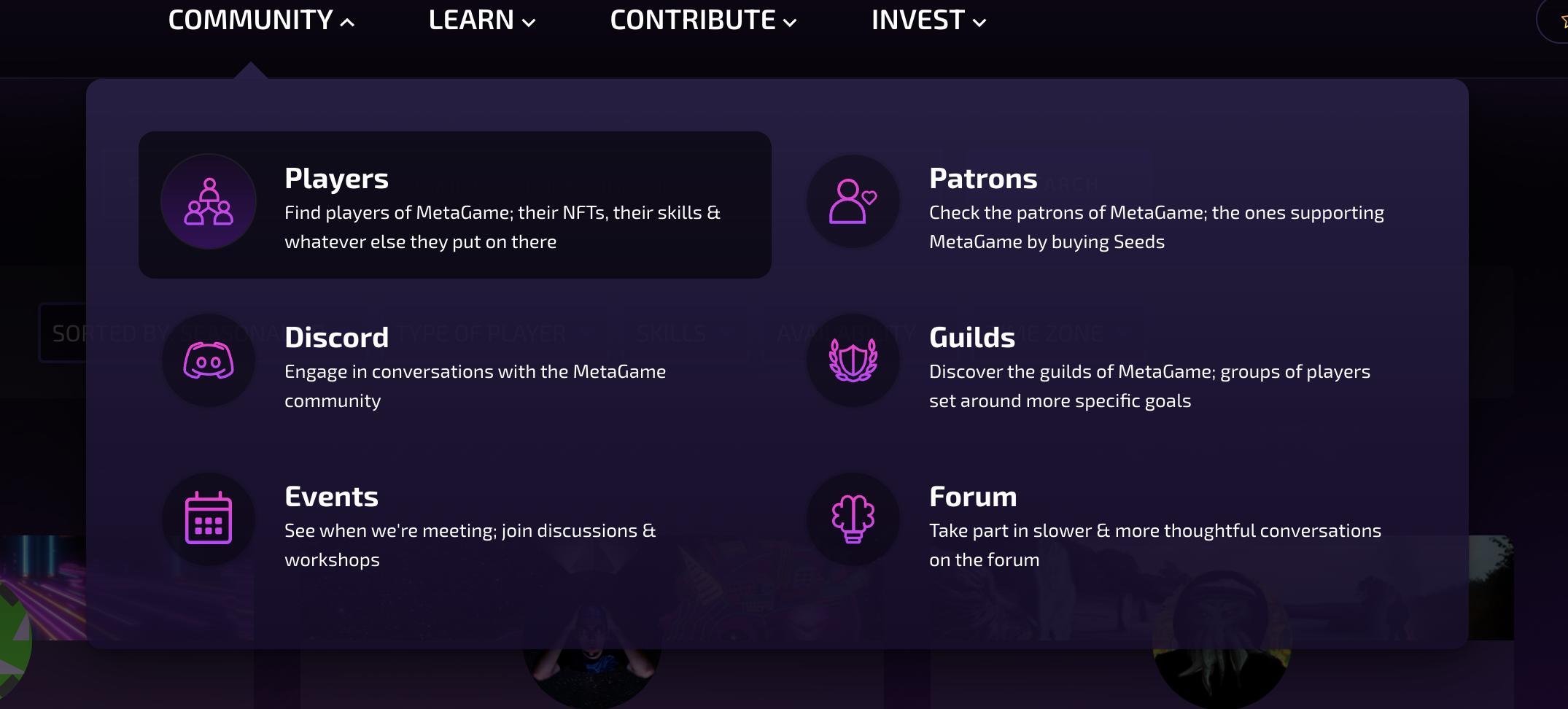 Unwanted border when hovering items in MegaMenu · Issue #1101 · MetaFam/TheGame · GitHub