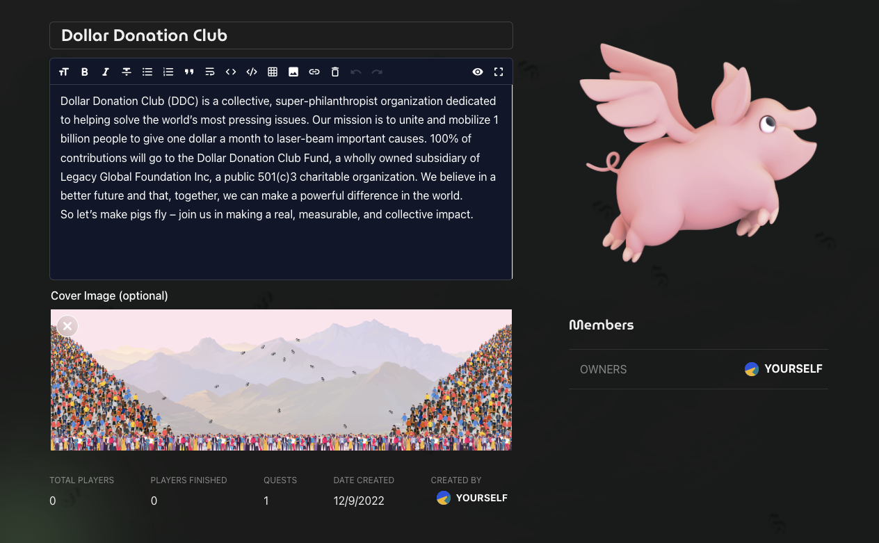 Enlarge the chain description text area [QC-117] · Issue #112 · quest-chains/dapp · GitHub