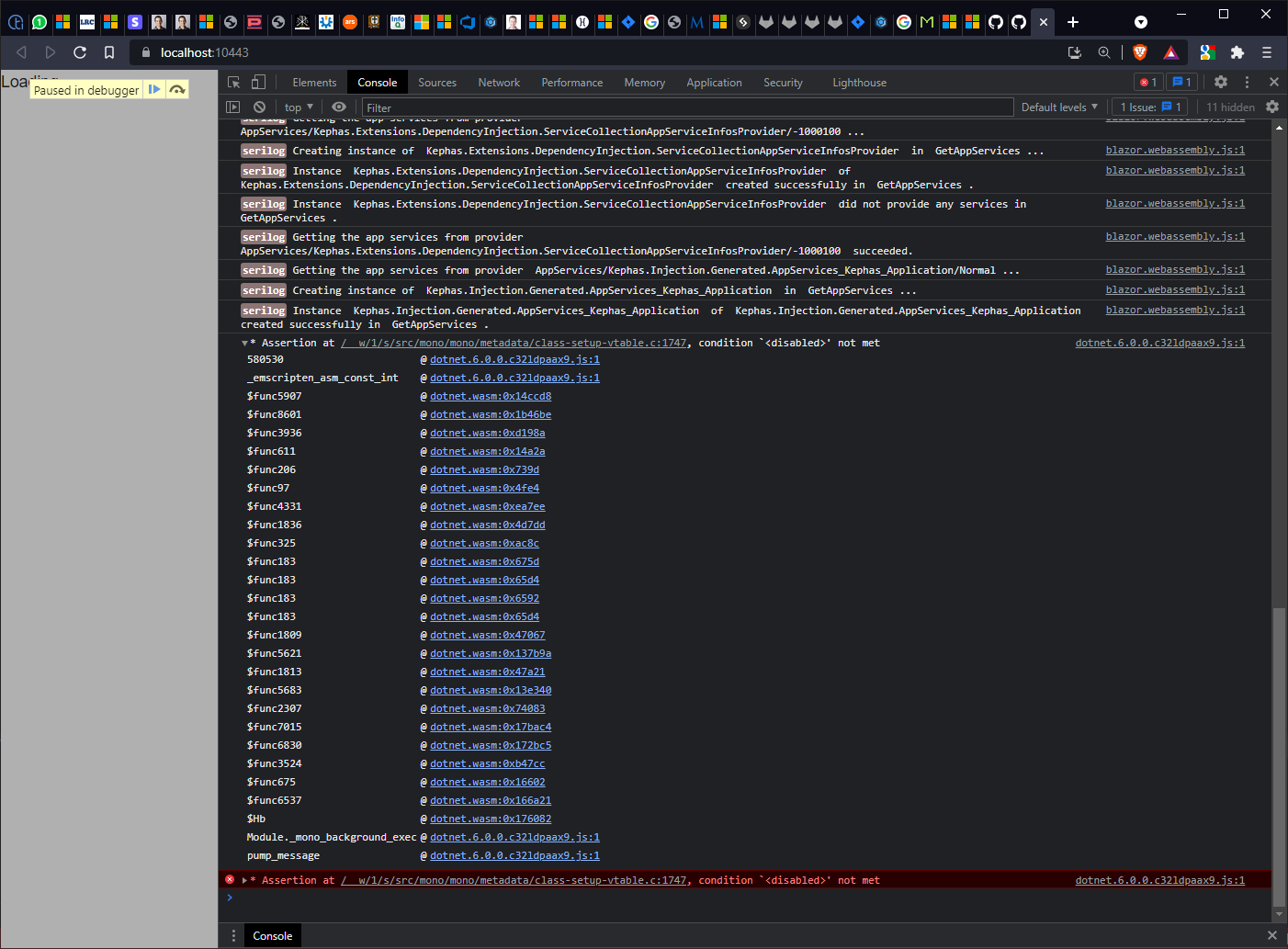 Assert Src Mono Mono Metadata Class Setup Vtable C 1747 Condition ` Not Met · Issue 61603