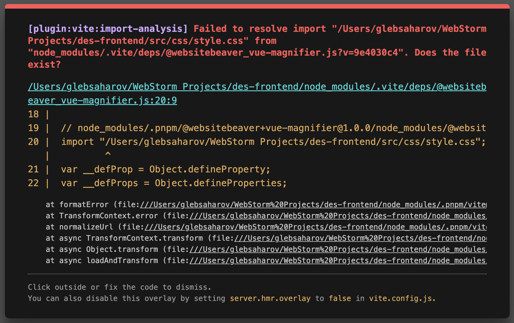Using @ vite alias causes import resolution to fail · Issue #1 · D-Marc1/vue-magnifier · GitHub