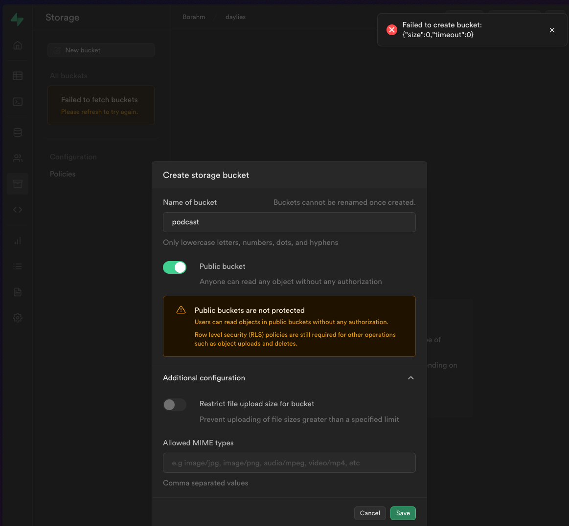 Supabase Self Host Storage Buckets Alway Loading · Issue 15385 · Supabasesupabase · Github