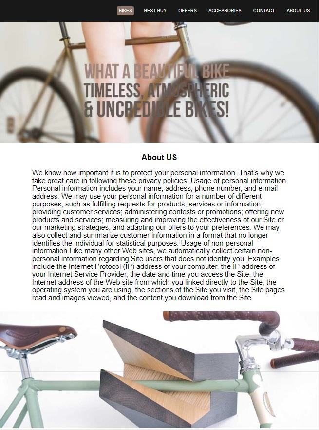 GitHub - porpup/Bicycle_Store_Website: Bicycle Store Website using a simple HTML and CSS