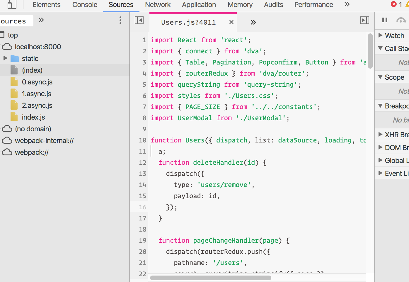 using dynamic cause error stacks to loss · Issue #1192 · dvajs/dva · GitHub