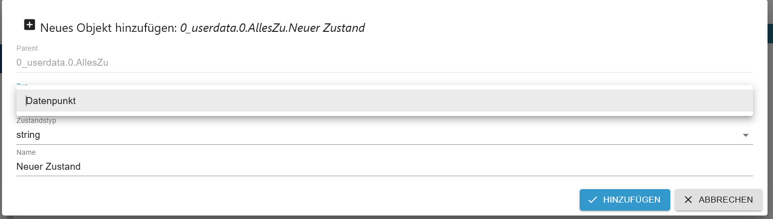 Generating of folder in channel not possible · Issue #1272 · ioBroker/ioBroker.admin · GitHub