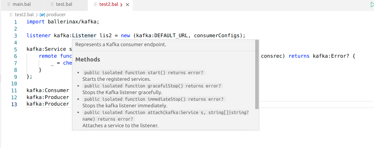 Kafka Tooling Check · Issue 2142 · Ballerina Platform Ballerina Library · Github