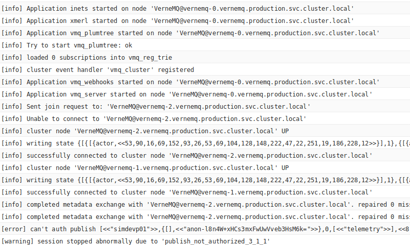 VerneMQ fails to register all webhooks in config · Issue #876 · vernemq/vernemq · GitHub