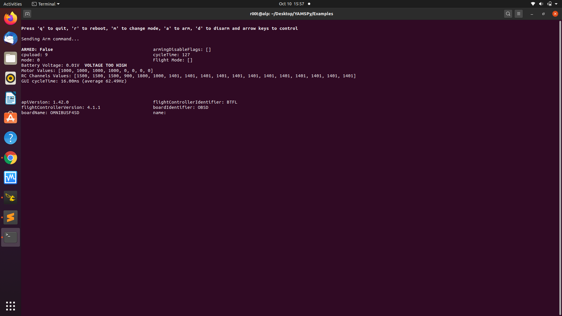 Omnibus F4 V3 Connection With Raspberry Pi4 By Using Msp · Issue 6 