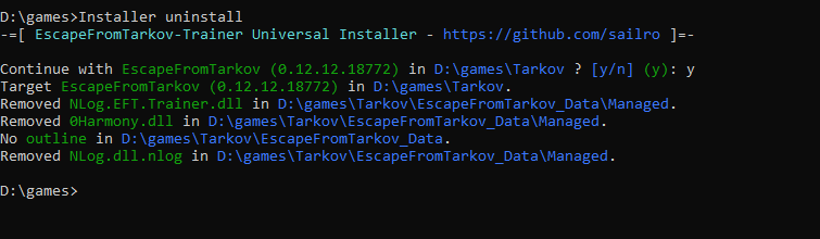 How to uninstall this?? · Issue #196 · sailro/EscapeFromTarkov-Trainer ...