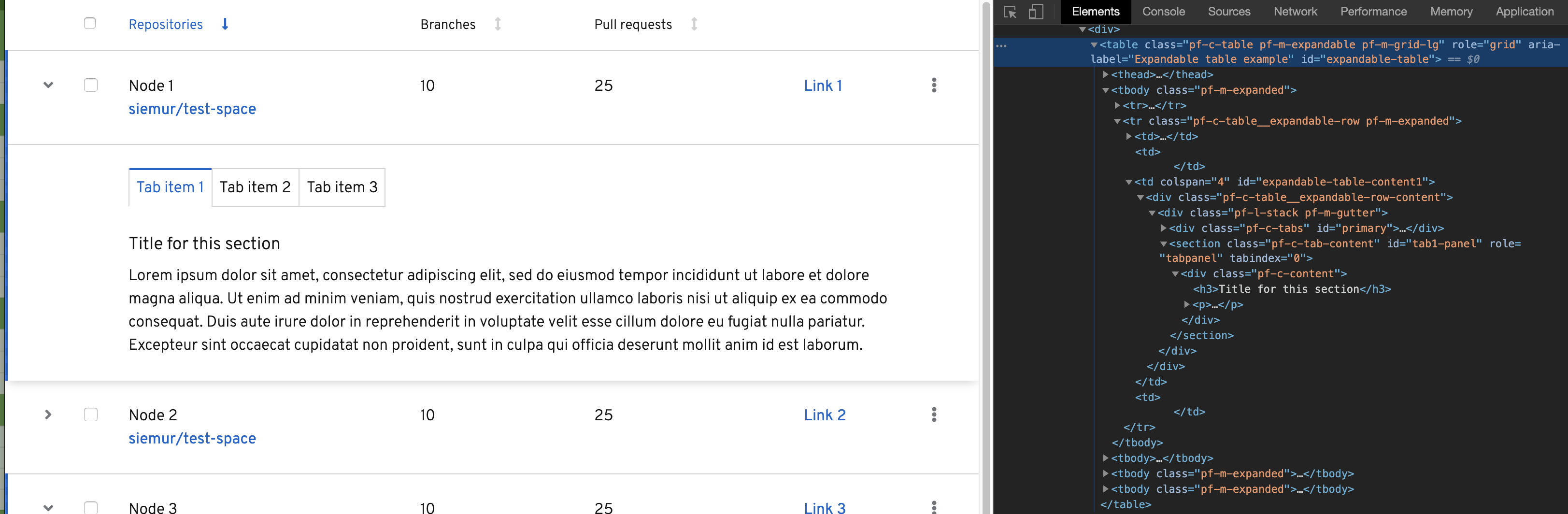 New Data Table Expansion Variant · Issue #1853 · patternfly/patternfly · GitHub